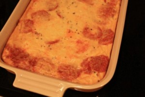 Crustless Pepperoni Pizza Quiche - Lynn's Kitchen Adventures