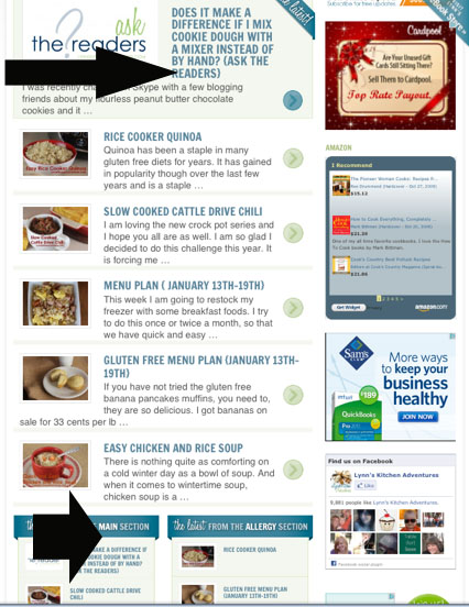 Recipe Index Updates and New Options For Email Subscribers - Lynn's ...