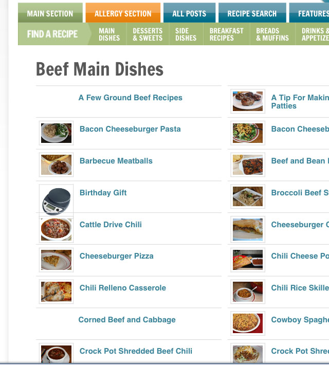 Recipe Index Updates and New Options For Email Subscribers - Lynn's ...