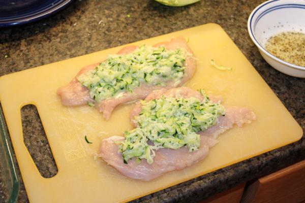 Evie's Zucchini Stuffed Chicken - Lynn's Kitchen Adventures