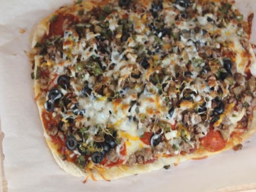 Homemade Supreme Pizza - Lynn's Kitchen Adventures