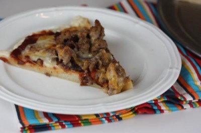 Triple Meat Pizza - Lynn's Kitchen Adventures