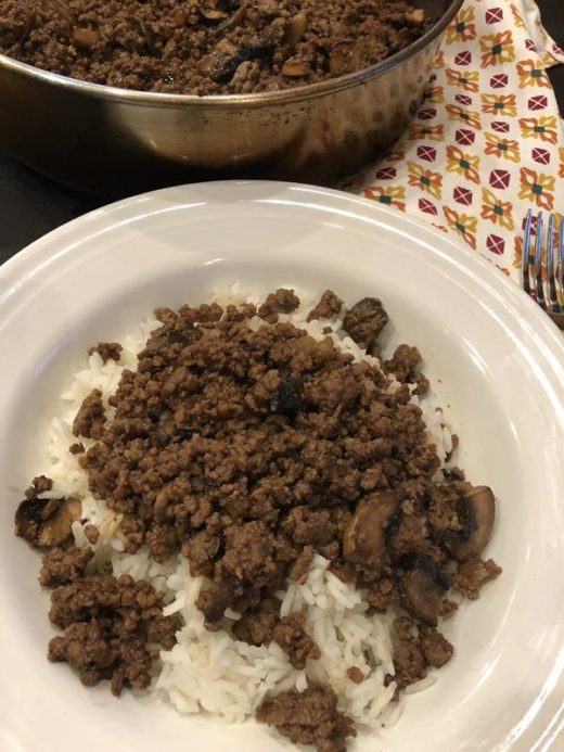 Teriyaki Ground Beef over Rice - Lynn's Kitchen Adventures