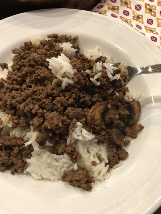 Teriyaki Ground Beef over Rice - Lynn's Kitchen Adventures