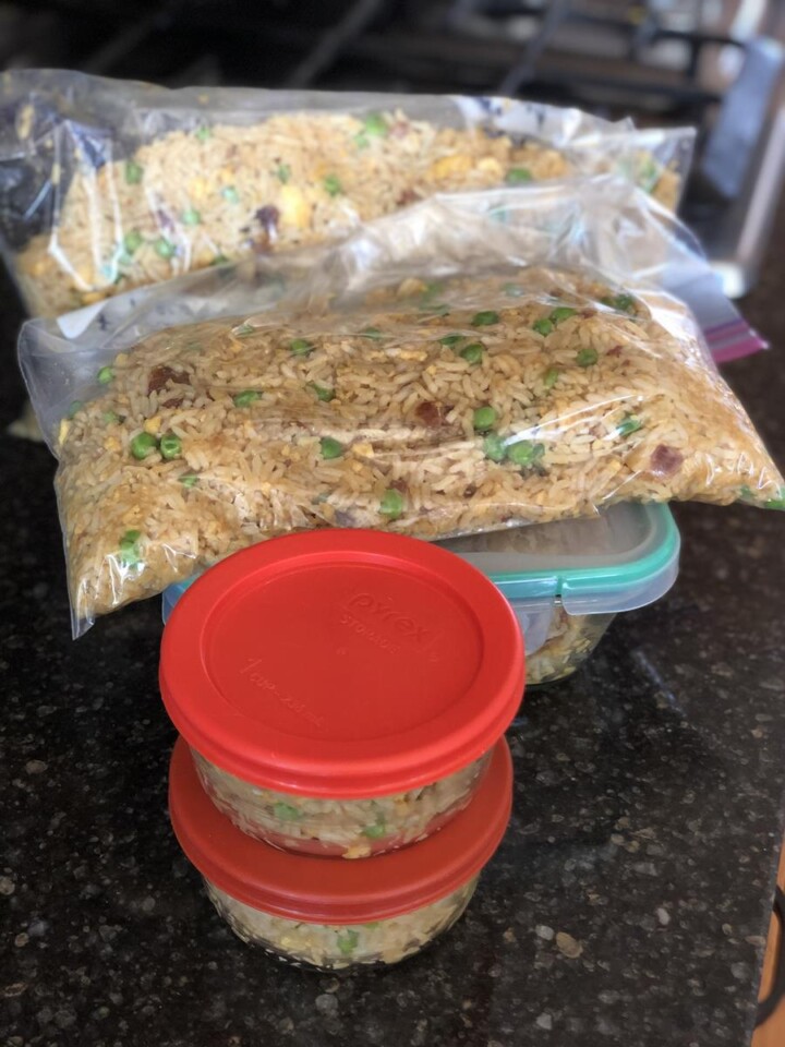 freezing fried rice