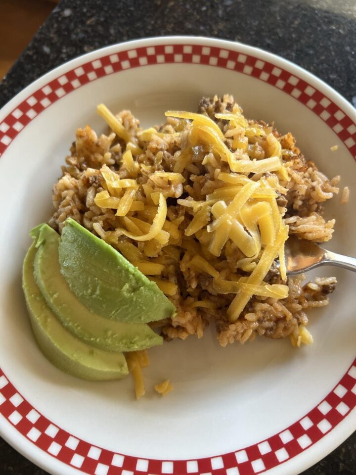 Mexican Rice with Ground Beef - Lynn's Kitchen Adventures